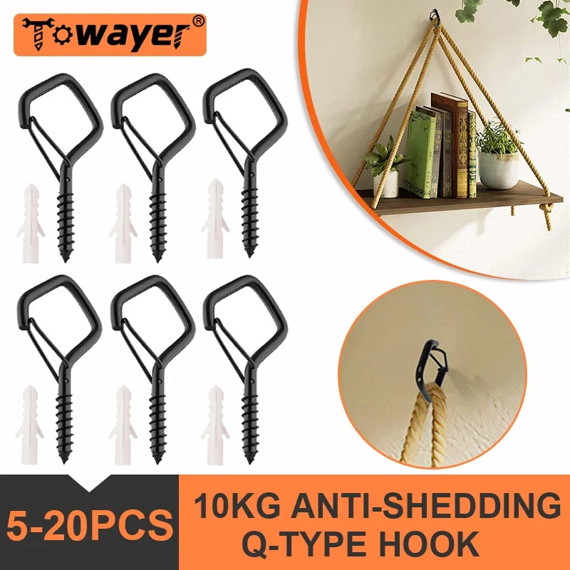 Q-type-Hook-With-Spring-Buckle-Self-tapping-Screw-Sheep-Eye-Screws ...