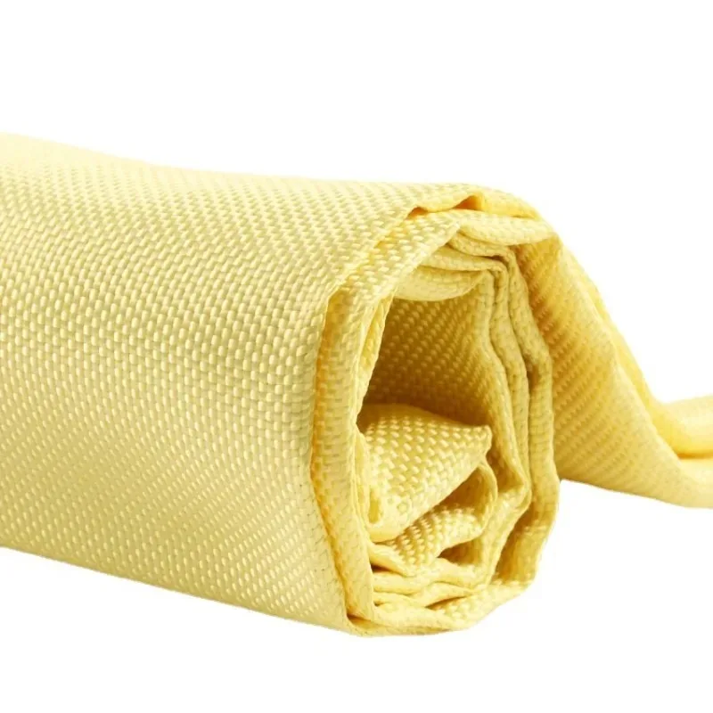 30cm/50cm/100cm 200g Yellow Color Kevlar Cloth Aramid Fiber Fabric for ...