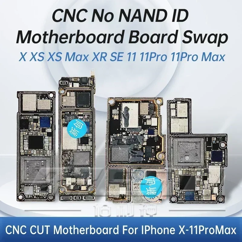 CNC-CUT-Motherboard-For-IPhone-X-Logic-Board-Xs-Max-Polishing-CPU-AP-RF ...