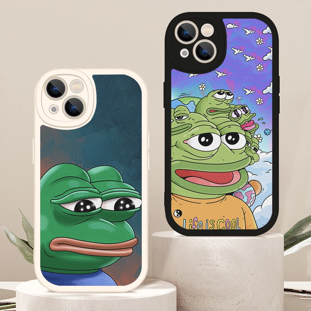 Funny-The-Frog-Pepe-Face-Cry-Happy-Couple-Phone-Case-for-Iphone-13-12 ...