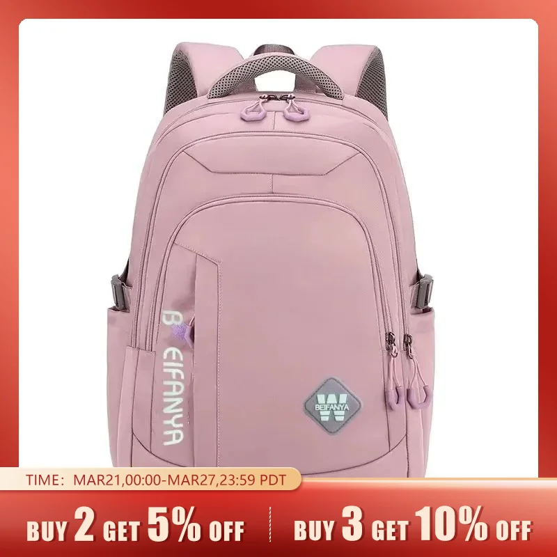 Nylon-Backpack-For-Women-With-Large-Capacity-And-Sturdy-Shoulder-Bag ...