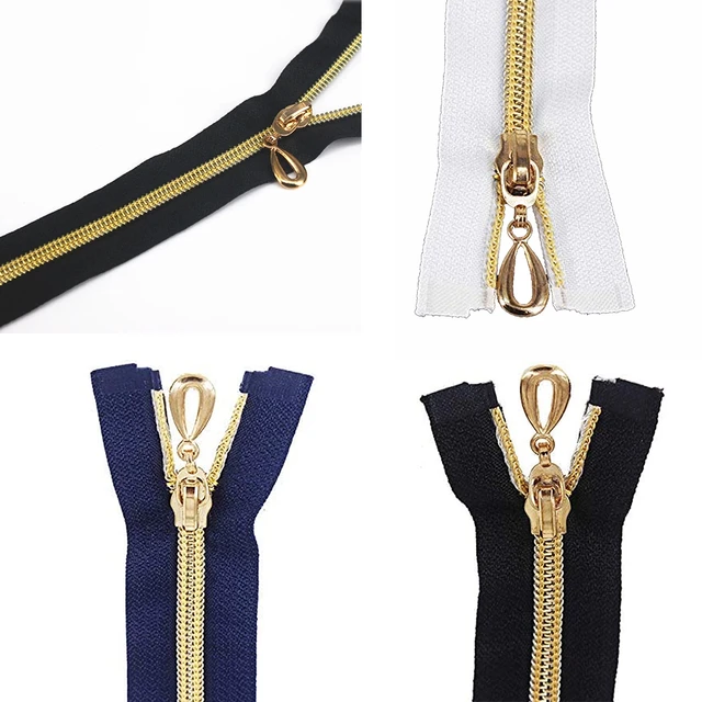 Open Gold Zipper