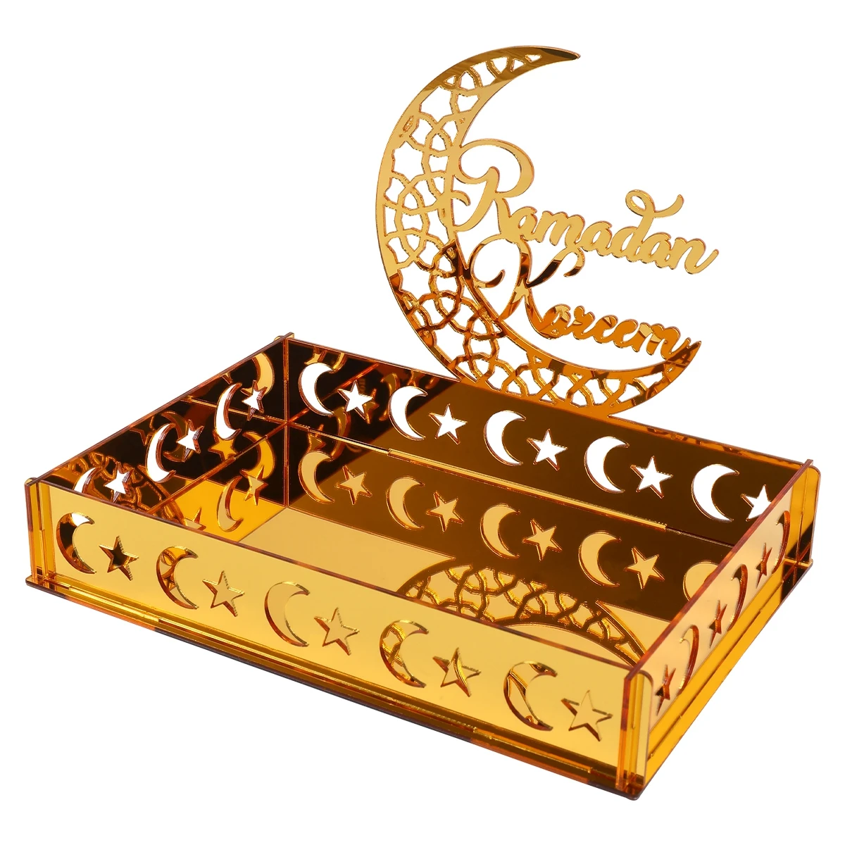 Ramadan Tray Table Centerpieces Plate Acrylic Ramadans Eid Mubarak ...