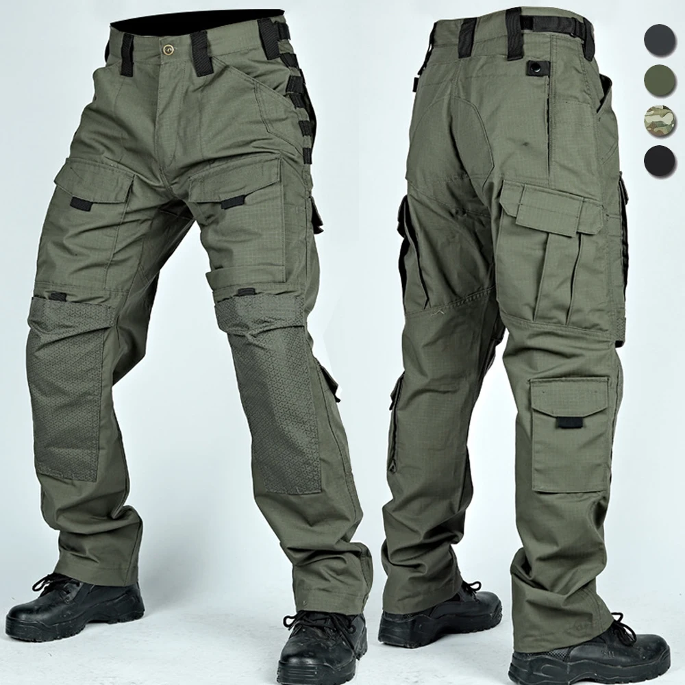 Outdoor Tactical Pants Men's Multi-Pockets Combat Training Pants ...