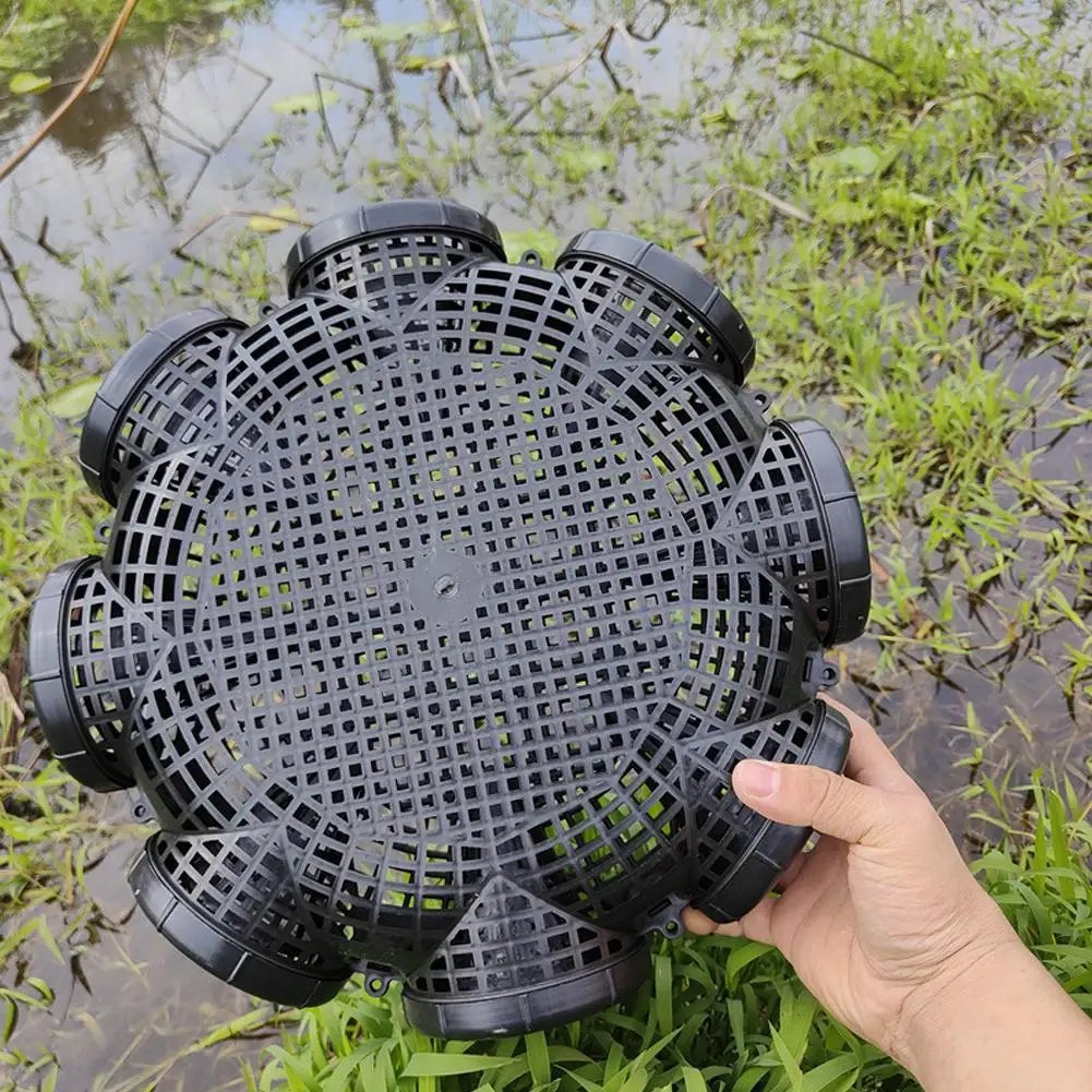 Black Fish Net Cage Durable Plastic Container Mud Cage Container ...