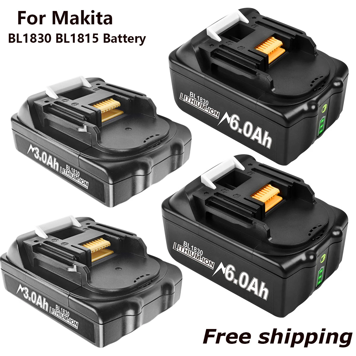 Replacement Batteries Makita 18v | Makita Rechargeable Battery - 18v ...