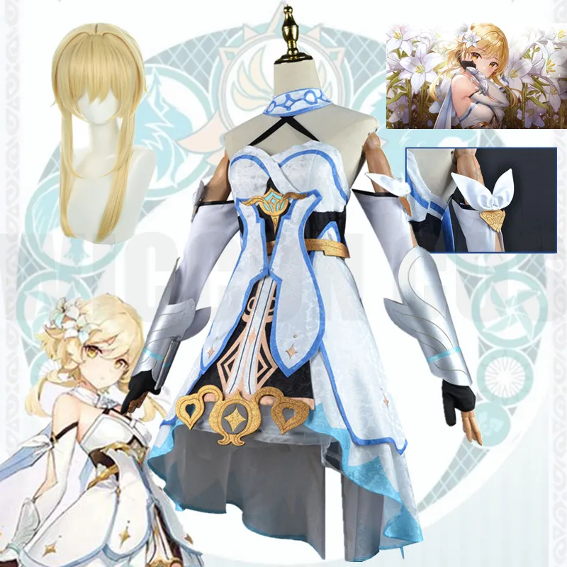 Genshin-Impact-Lumine-Cosplay-Costume-Game-Clothes-Genshin-Lumine-Dress ...