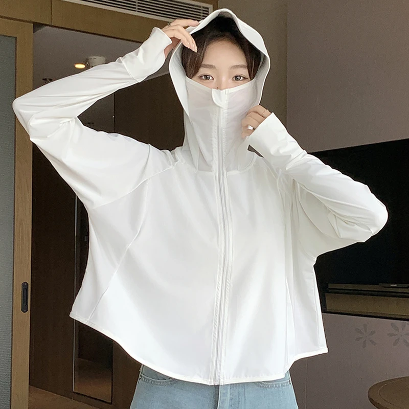 Full Coverage UPF 40+ Sun Protection Jacket Women Summer Breathable UV ...