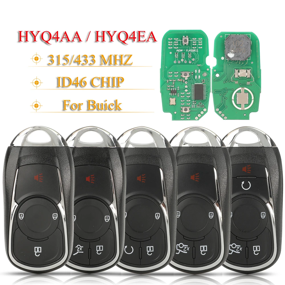 jingyuqin-Smart-Promixity-Remote-Car-Key-Fob-315Mhz-433Mhz-ID46-For ...