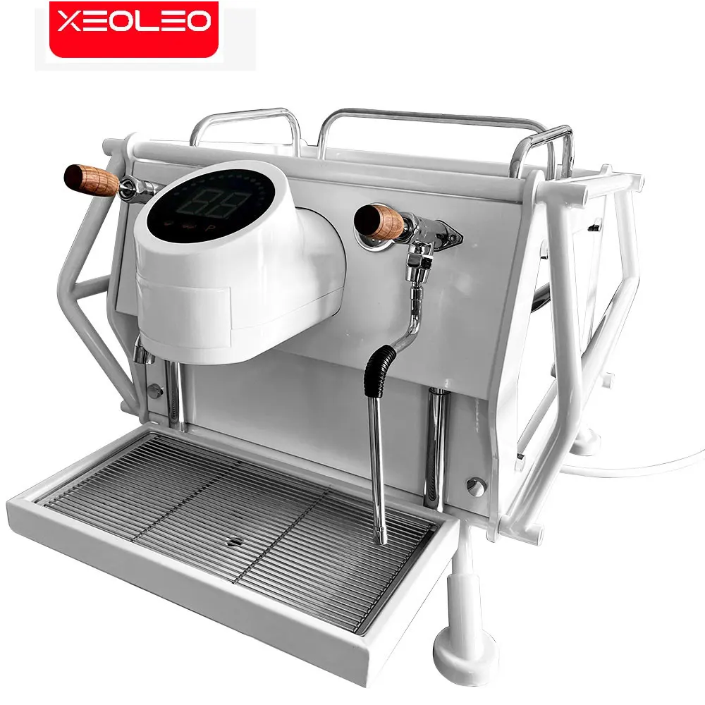 XEOLEO Commercial Pump Semi-Automatic Coffee Machine Double Boiler ...