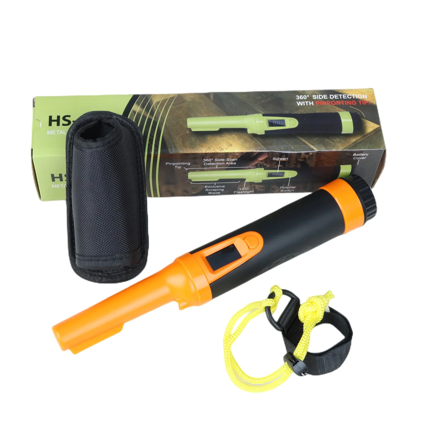 Waterproof Metal Detector LCD Screen Handheld Metal and Gold Detector ...