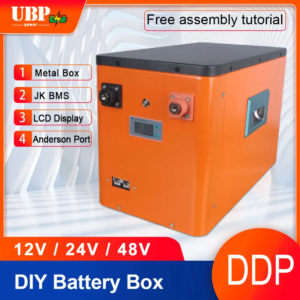 UBPPOWER-New-12V-24V-48V-Lifepo4-DIY-Battery-Box-Kits-Case-Lithium-ion ...