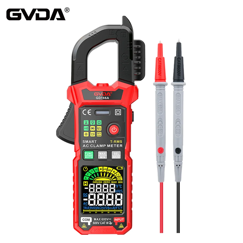 GVDA-Digital-Clamp-Meter-Multimeter-Auto-Range-True-RMS-NCV-DC-AC ...