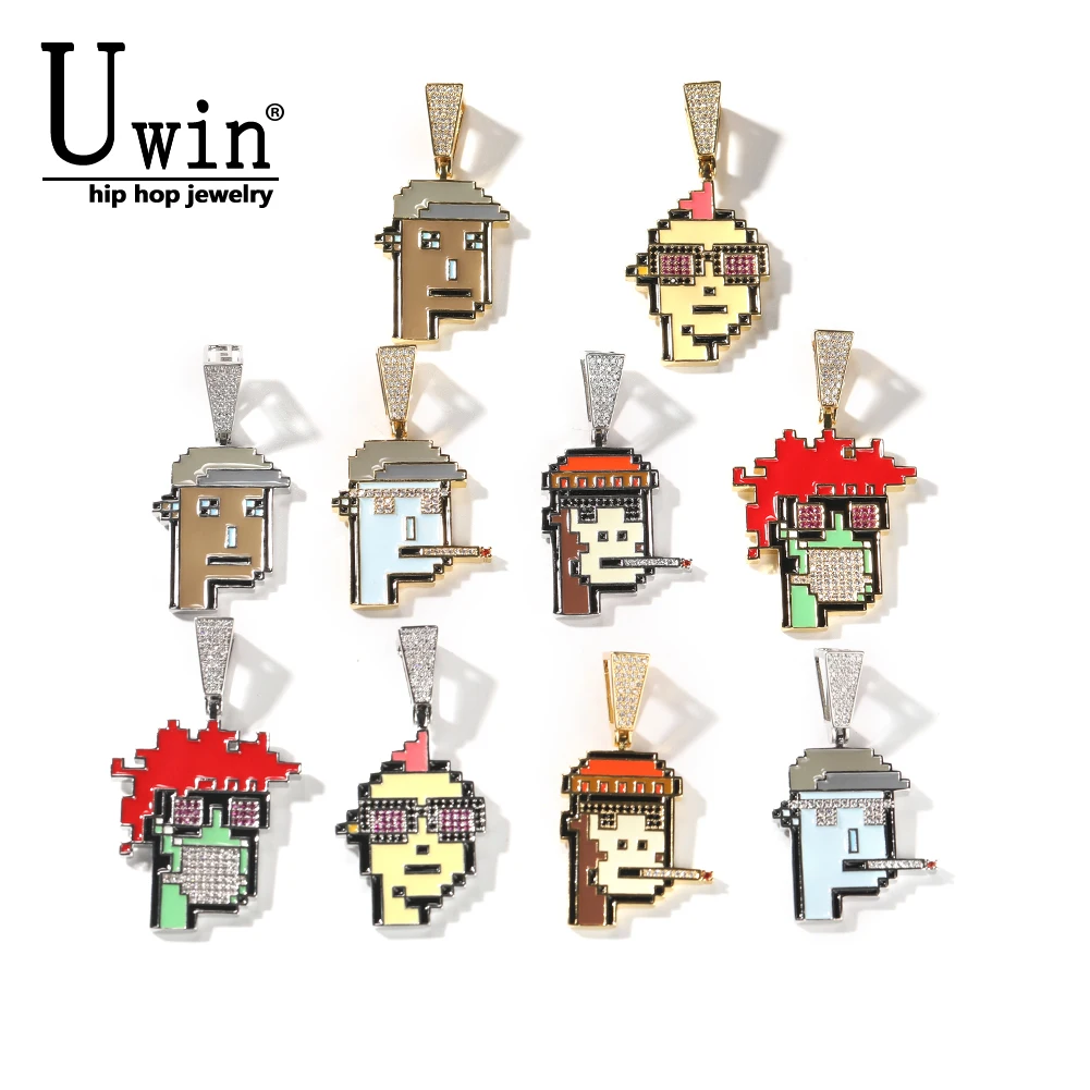 Pendants Men Uwin | Digital Art Necklace | Uwin Iced Cubic | Nft ...