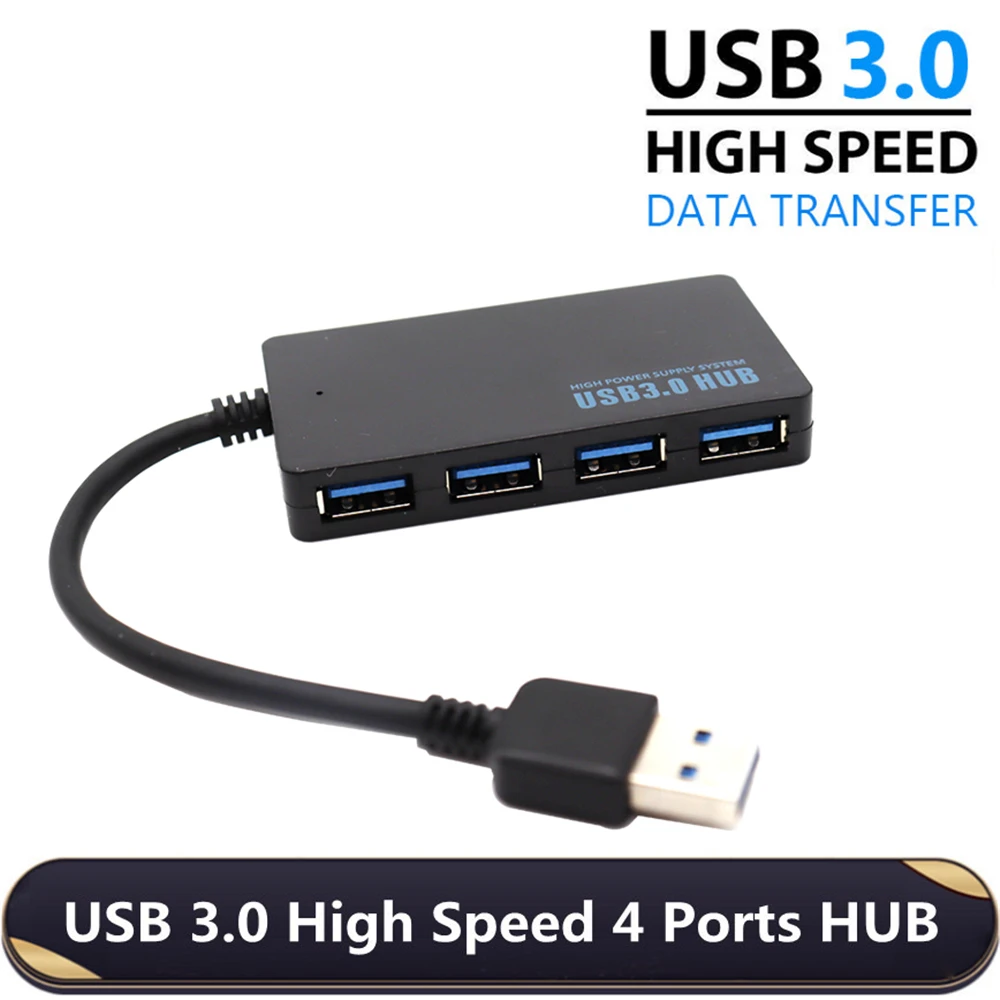 High Speed 4 Ports USB 3.0 HUB Multi USB C type-c Splitter Expander ...
