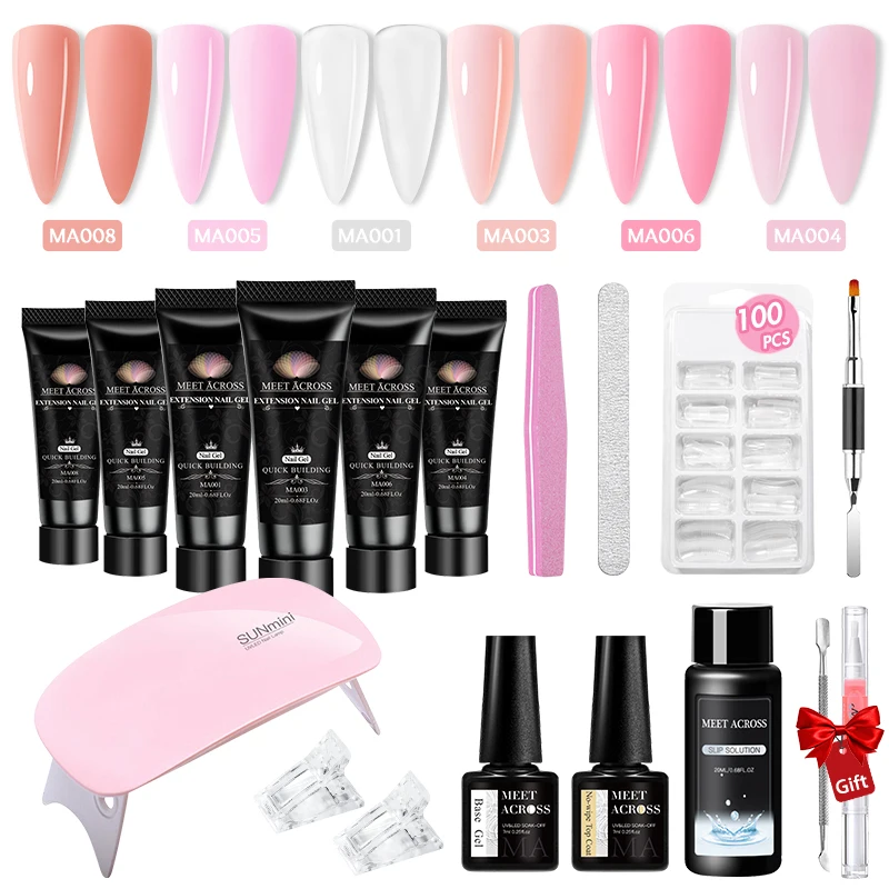 Extension-Nail-Gel-Set-Manicure-Set-Gel-Cuticle-Pusher-Finger-Extend ...