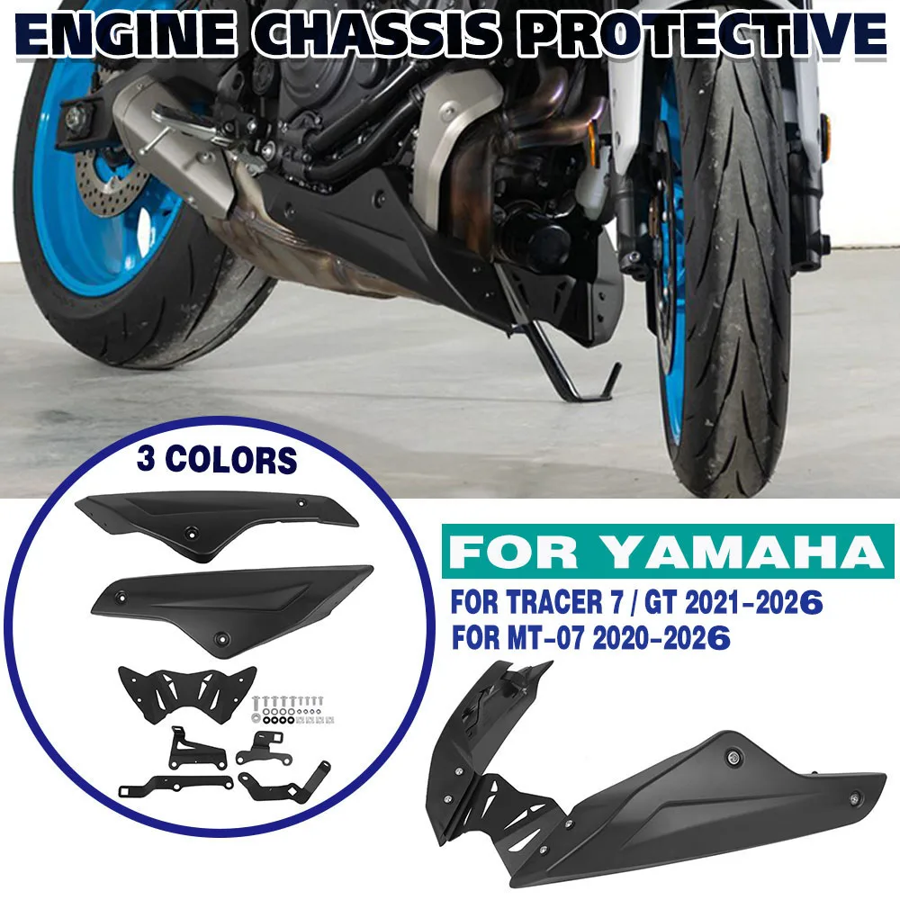 MT07 Tracer7 Lower Fairing Spoiler Cover Engine Chassis Protective ...