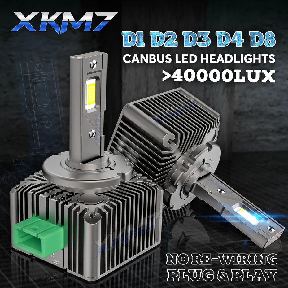 Bombilla de faro LED para coche D1S D2S D3S D8S, D1R D2R D3R D4S D4R, lámpara de luz LED Canbus ...