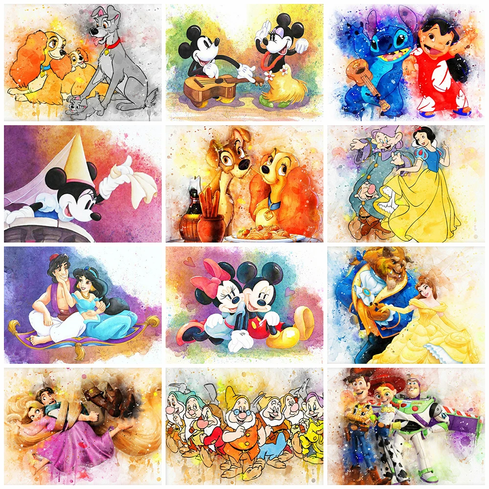 Disney-5D-Coloring-By-Numbers-Mickey-Mouse-Drawing-Dog-Oil-Painting-Toy ...