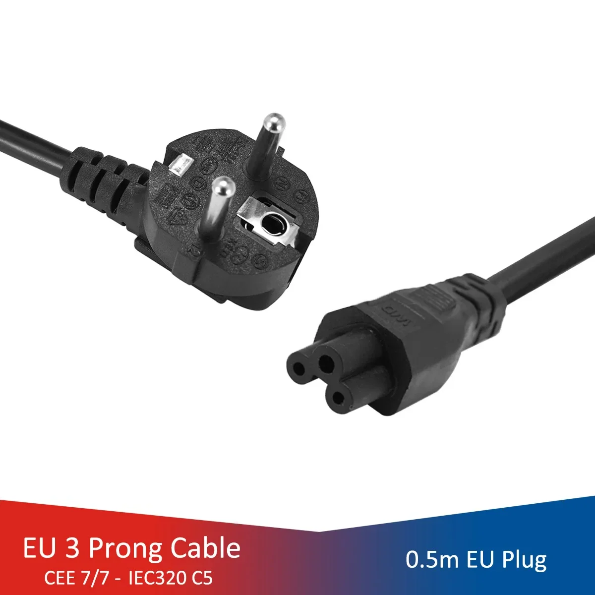 Europese-Voedingskabel-Laptop-3-Pin-Iec-C5-Power-Adapter-Snoer-Oplader ...