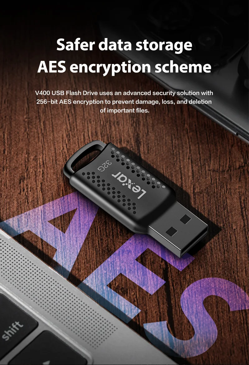 Оригинальный Lexar JumpDrive V400 флеш-накопитель USB 3,0 32 ГБ 64 ГБ, 20 шт., карта памяти ...