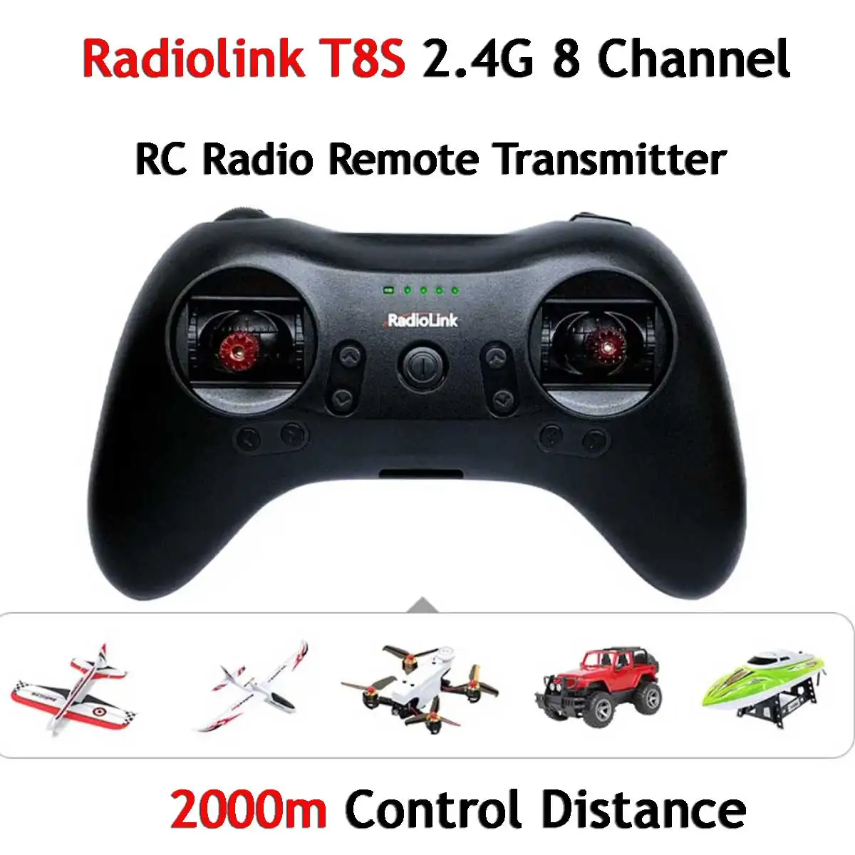 Radiolink-T8S-Radio-Remote-Transmitter-2-4G-8-Channel-with-Receiver-R8EF-Game-Shape-Controller ...