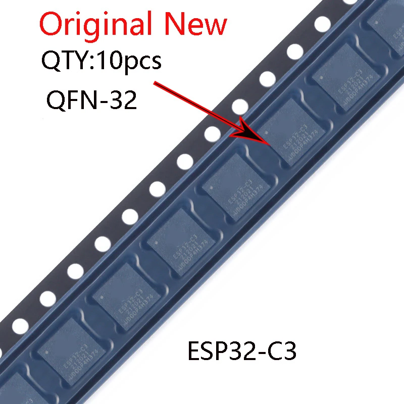 5 10PCS 2022+ 100%New original ESP32 C3 ESP32C3 QFN 32 Single chip ...
