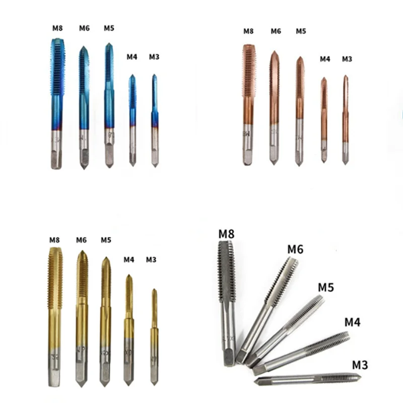 5pcs-metric-tap-set-M3-M4-M5-M6-M8-HSS-thread-tap-drill-bit-straight ...