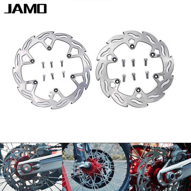 JAMO-New-Motorcycle-Cross-Front-And-Rear-Brake-Discs-Steel-Rotor-260 ...