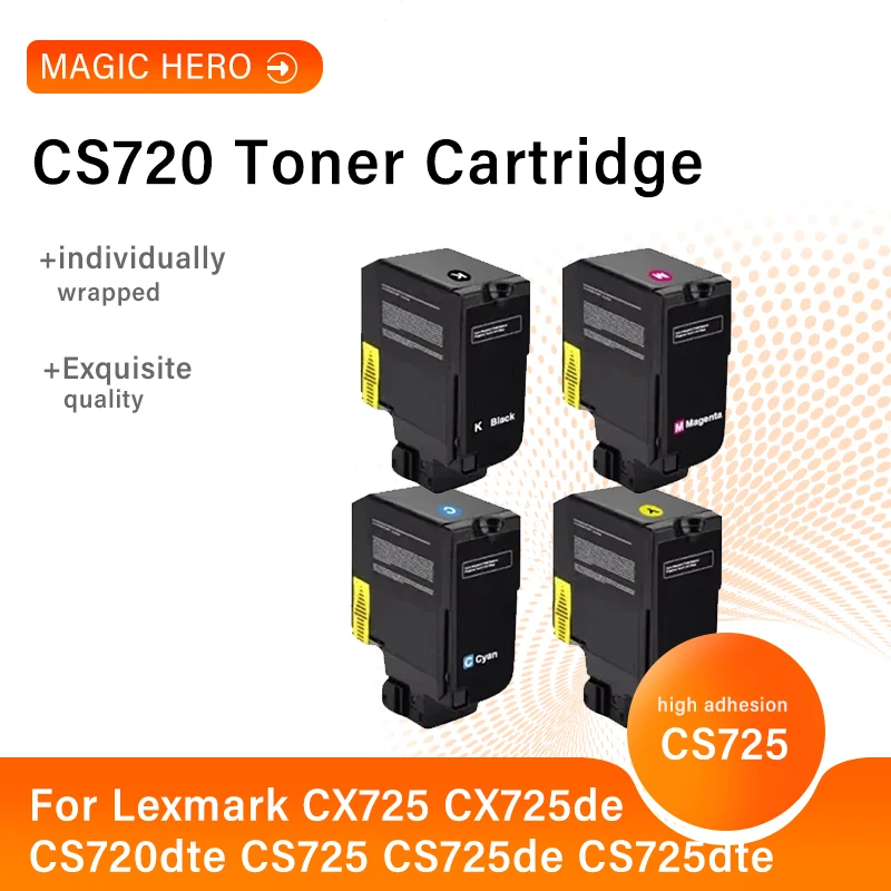 Cartucho de Tóner 74C1SK0 para Impresora Lexmark CX725 CX725de CX725dte ...
