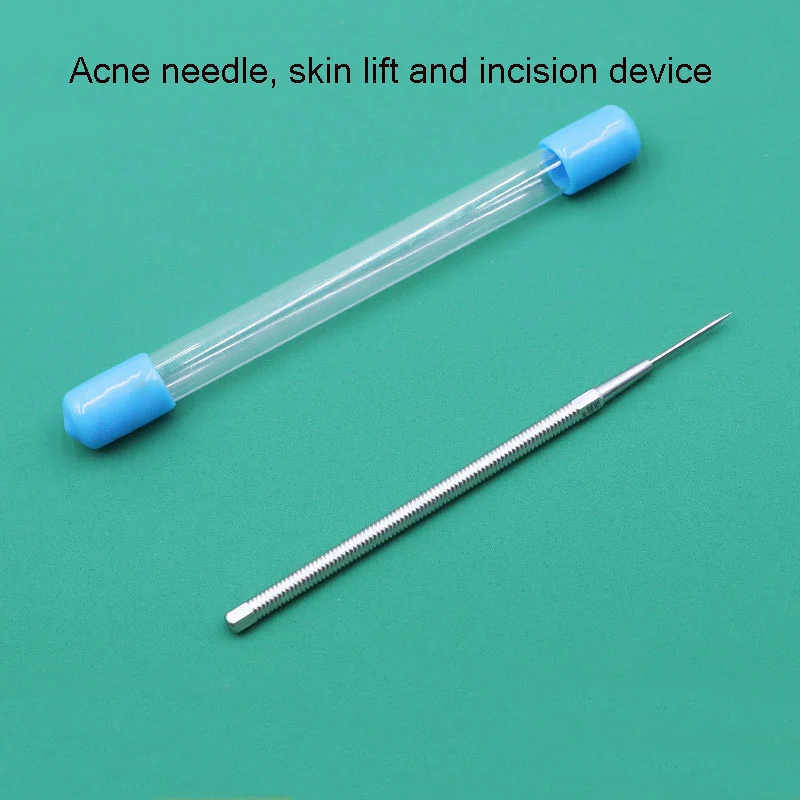 Sharp acne, blackhead and fat granule needle 0.1mm pointed single-head ...