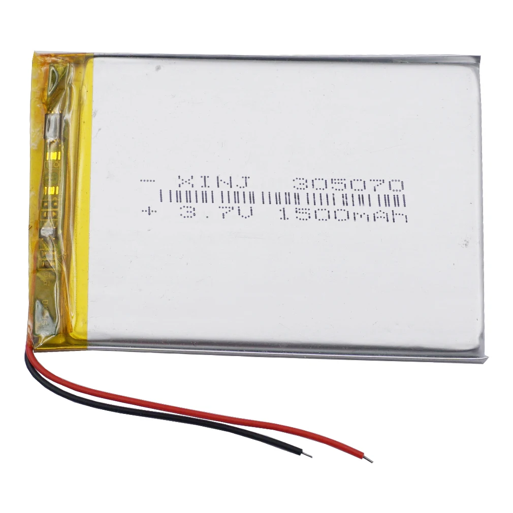 3.7V 1500mAh 5.55Wh Replacement Rechargeable Li Lipo Battery 305070 For ...