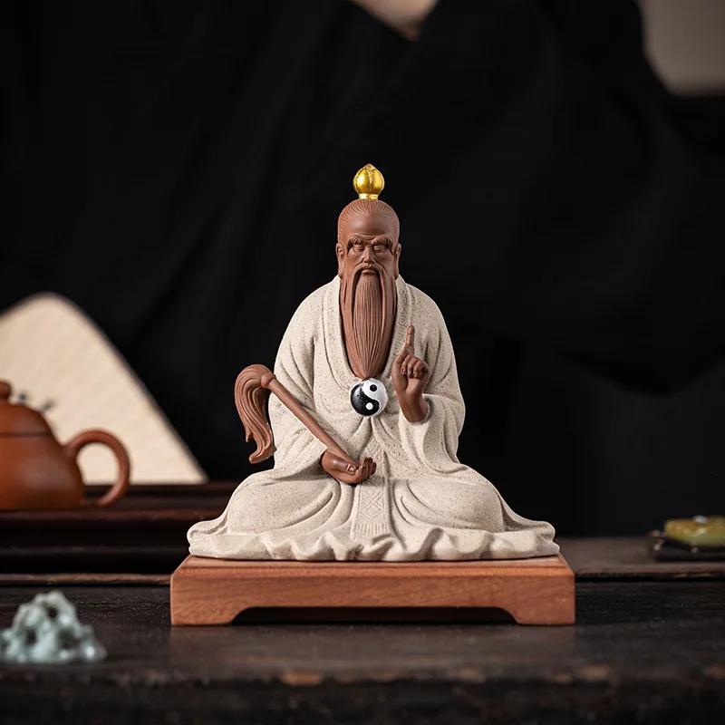 Chinese-Zen-Purple-Sand-Ceramic-Ornaments-Taishang-Laojun-Sanqing-Daozu ...