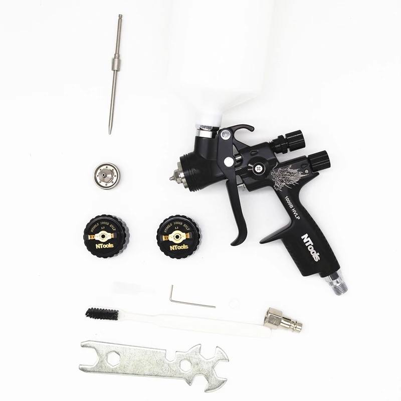 SPRAY-GUN-1-3mm-With-1-7-spare-needle-nozzle-kit-Paint-Gun-Nozzle-HVLP ...