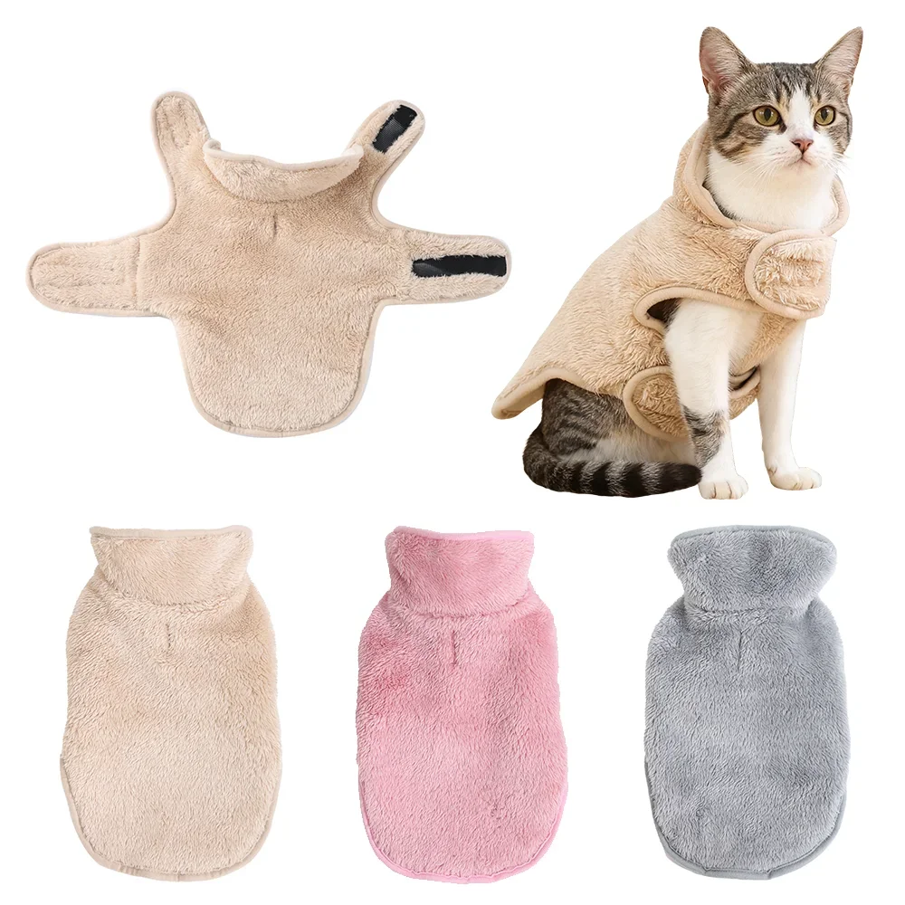 Cats Winter Clothes Reversible Jackets for Kitten Warm Fleece Coats ...