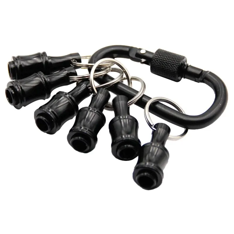 6pc-Black-Keychain-Quick-Change-Connecting-Rod-1-4-Hexagonal-Handle ...