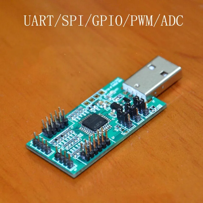 Usb To Uart I2c Spi Adc Pwm Gpio 컨버터 리눅스 4 Adc 4 Pwm 8 디지털 Io 무료 Qt 랩뷰 Vb Vc 데모기구 부품 And 액세사리