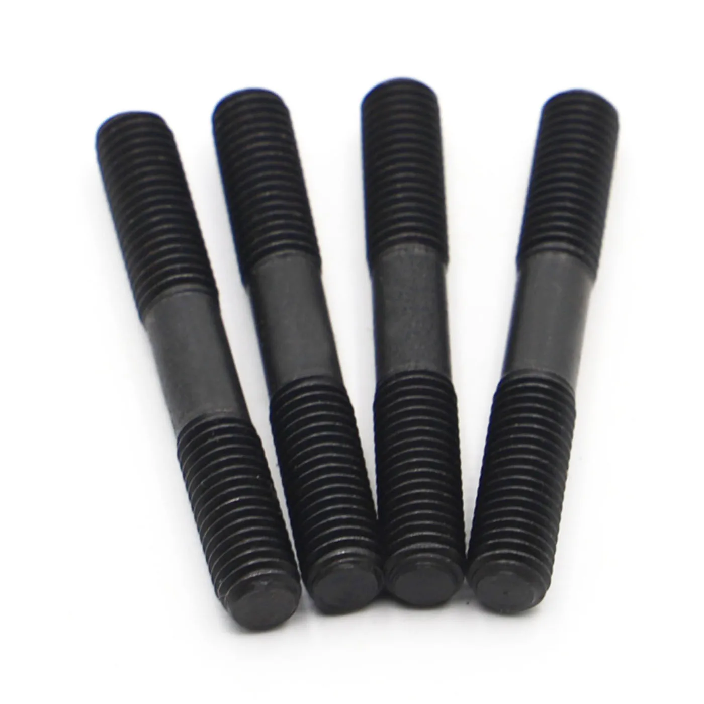 M8 m10 m12 grau 8.8 haste de aço carbono rosca dupla parafuso ...