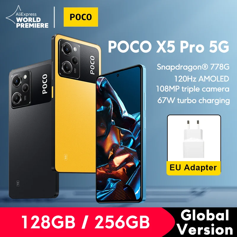 World-Premiere-POCO-X5-Pro-5G-Global-Version-128GB-256GB-Snapdragon ...