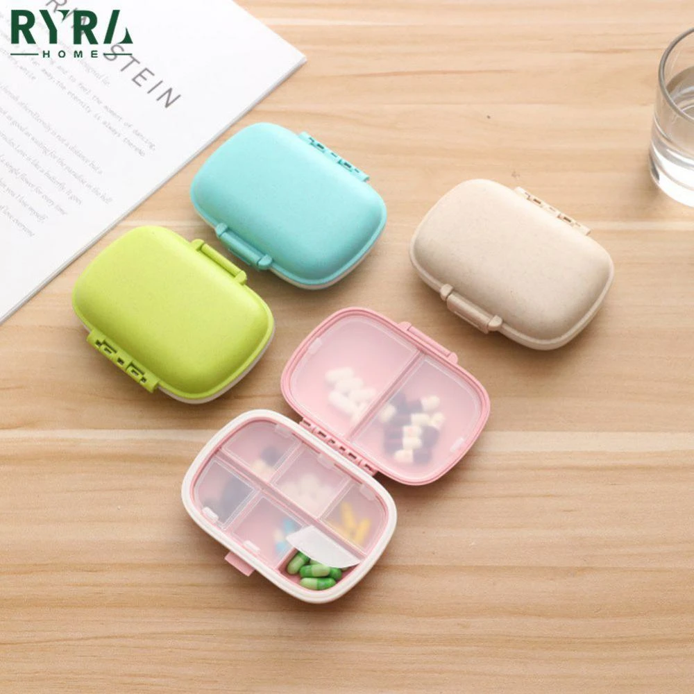 Mini Pill Box Portátil para Viagem, Organizador de Medicamentos ...