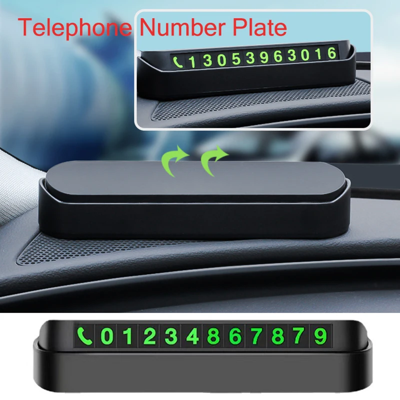 Car Parking Phone Number plate Temporary Parking License Plate for ...