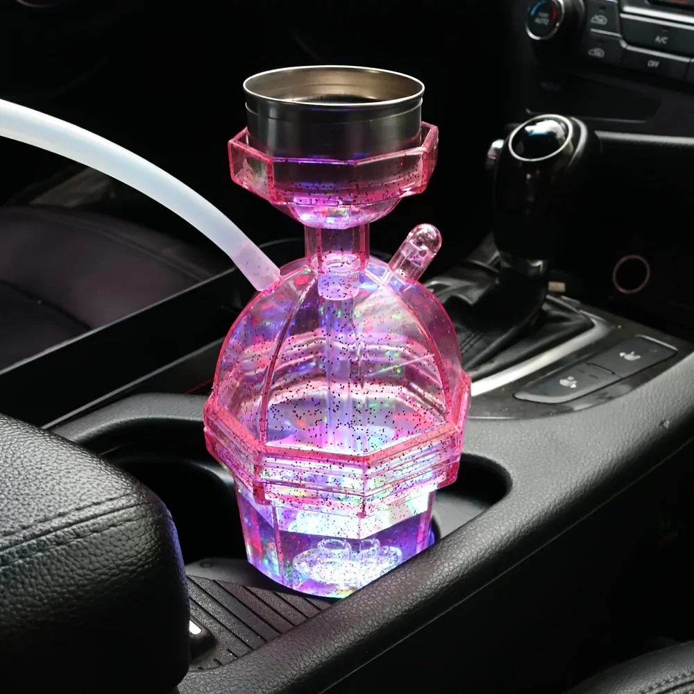Port-til-de-pl-stico-Car-Hookah-Set-com-LED-Mini-Handheld-Narguile ...