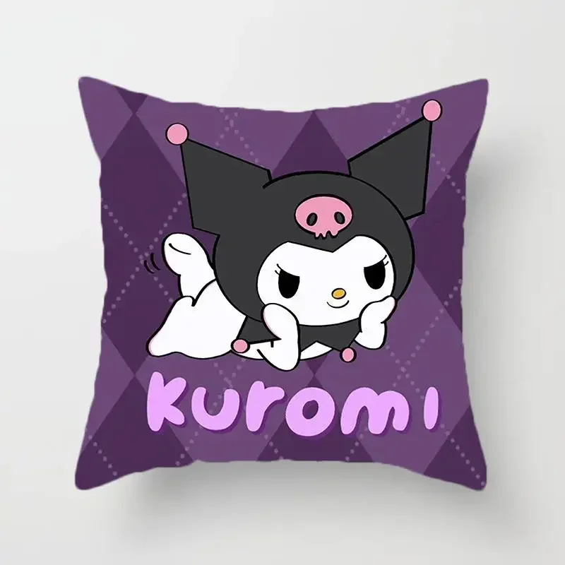 Kawaii-Sanrio-Cartoon-Kuromi-Square-Pillow-Case-Holding-Pillow-Case ...