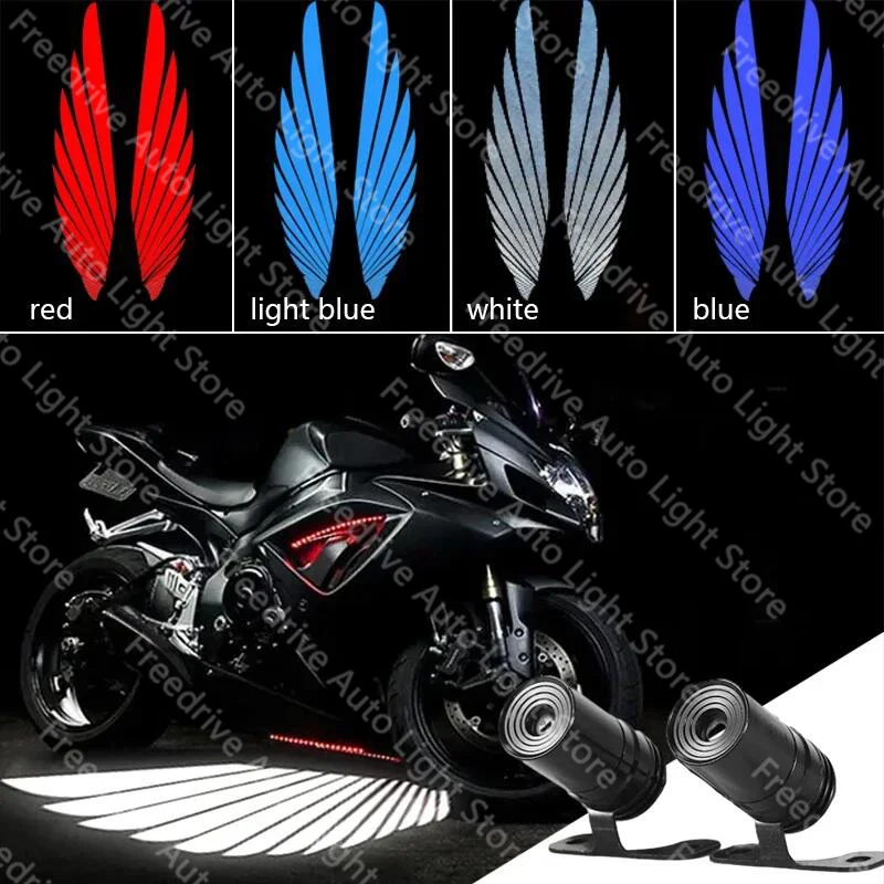 New-Motorcycle-Angel-Wing-Led-Lamp-Motorcycle-Modification-Parts ...