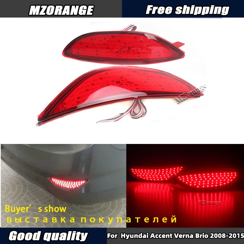 Rear-Bumper-Reflector-Light-For-Hyundai-Accent-Verna-Brio-2008-2015-LED ...