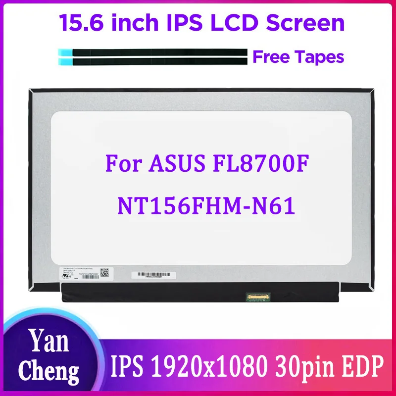 15-6-Laptop-LCD-screen-NT156FHM-N61-For-ASUS-FL8700F-matrix-display ...