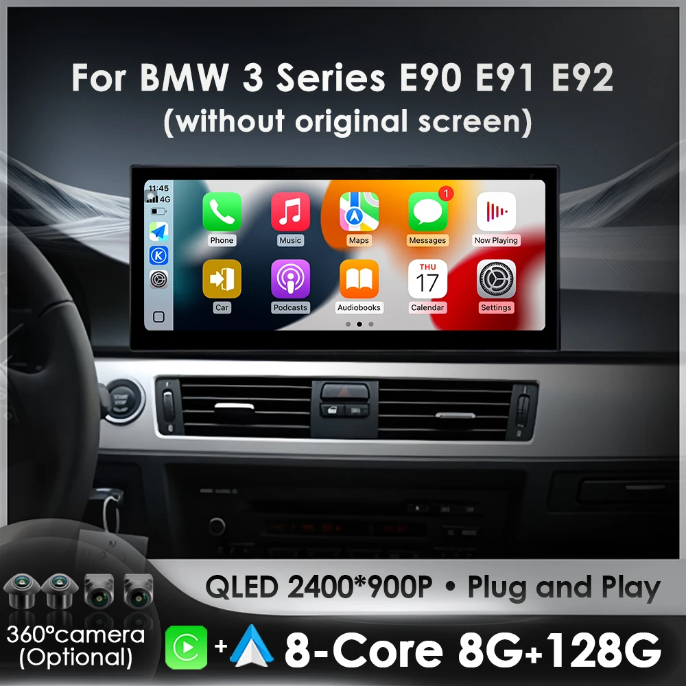 for BMW 3 Series E90 E91 E92 2006 - 2011 Without Original Screen Car ...