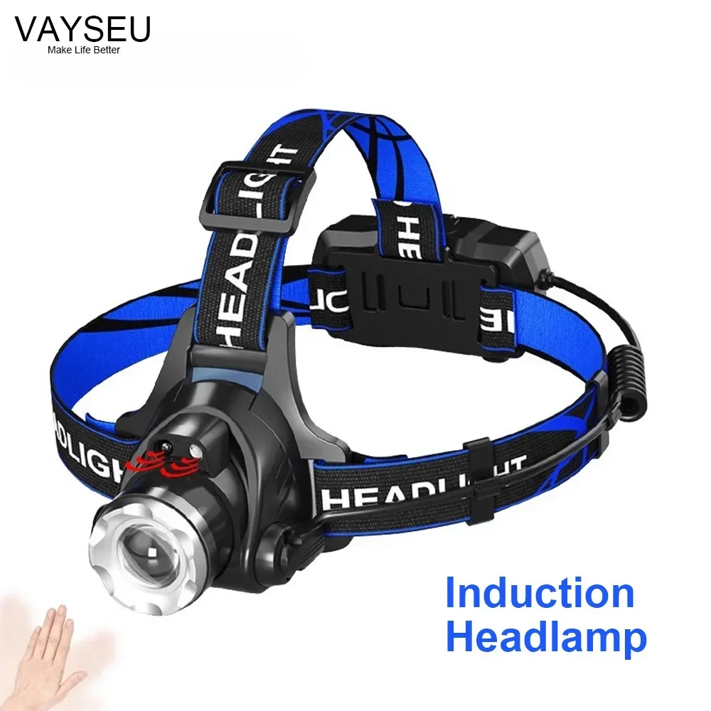 Rechargeable-LED-Headlamp-Induction-Headlight-Miners-Lamp-Retractable ...