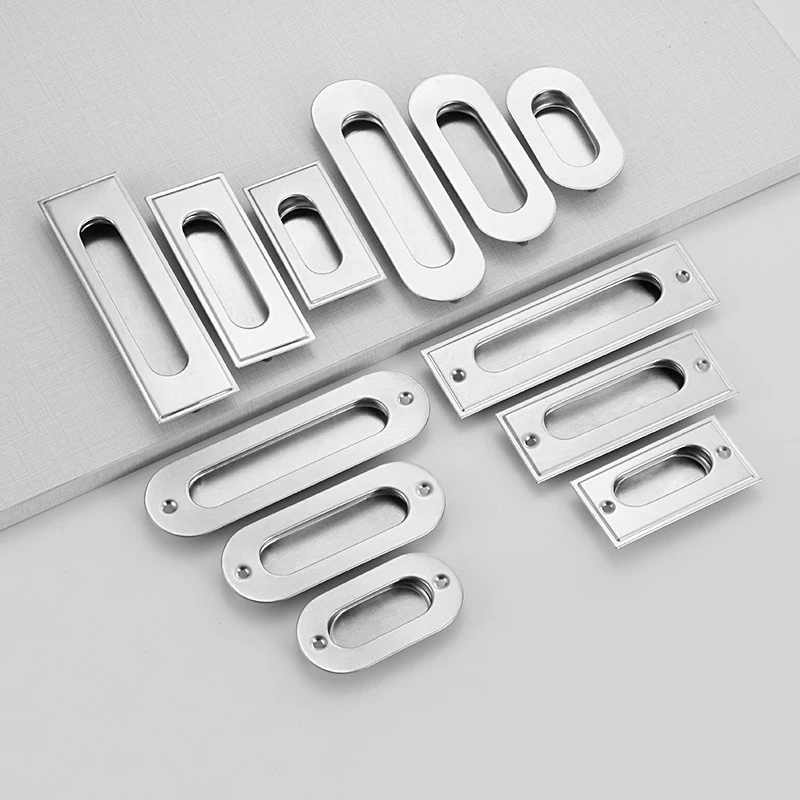 Stainless Steel Handle Embedded Concealed Opposite Mounted Concealed ...