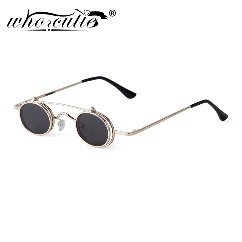 Vintage Hip Hop Red Small Round Sunglasses Women Brand Design Funny ...